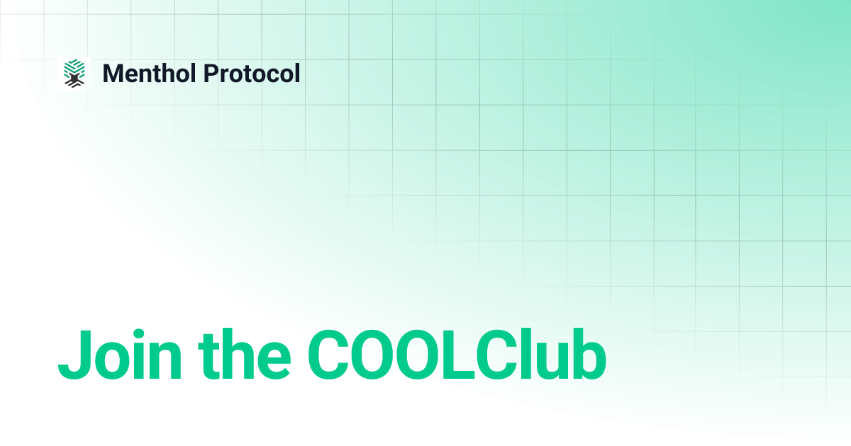 Join the COOLClub | Menthol Protocol